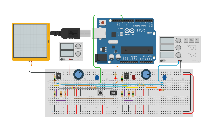 Circuit design Variation led - Tinkercad