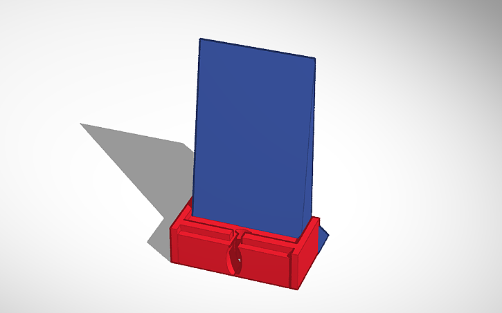 3D design phone stand design 1 - Tinkercad