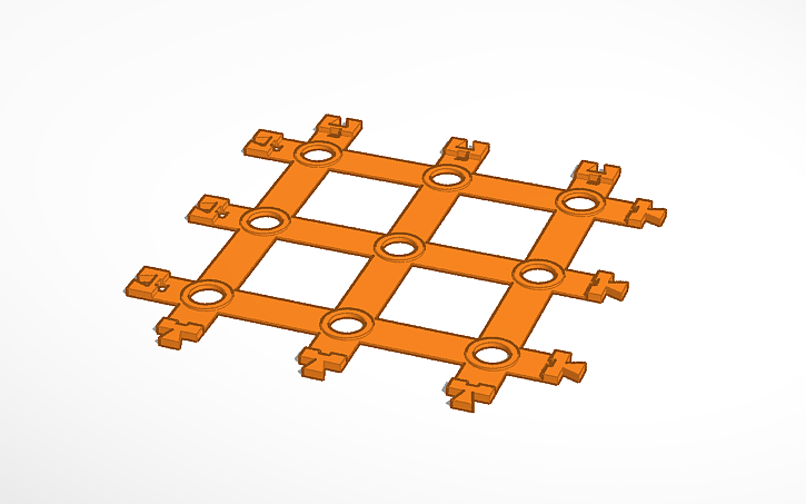 3D design Grid-3x3-center - Tinkercad