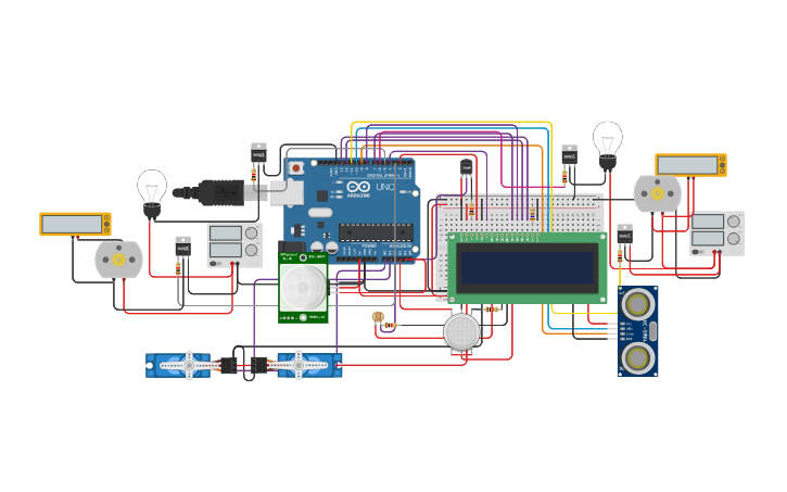 Circuit Design Sindhu Smart Home Automation System Tinkercad