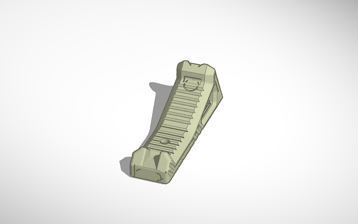 3D design Angled foregrip (keymod) - Tinkercad