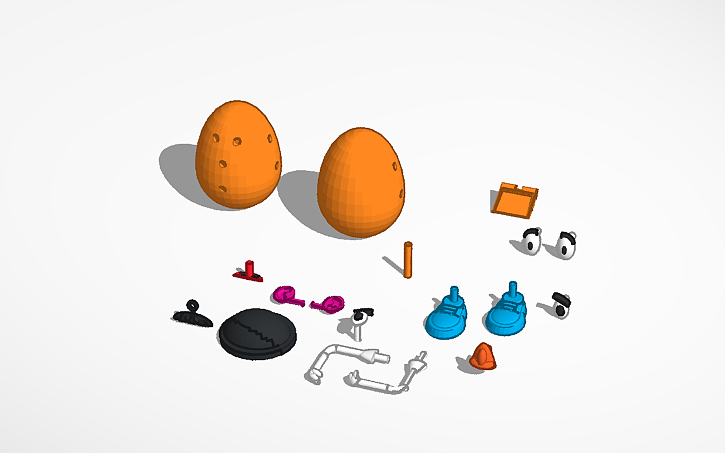 3D design Mr potato head!!!!! - Tinkercad