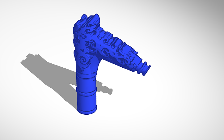 3D design Hulu Mandau @ Nyabur - Tinkercad