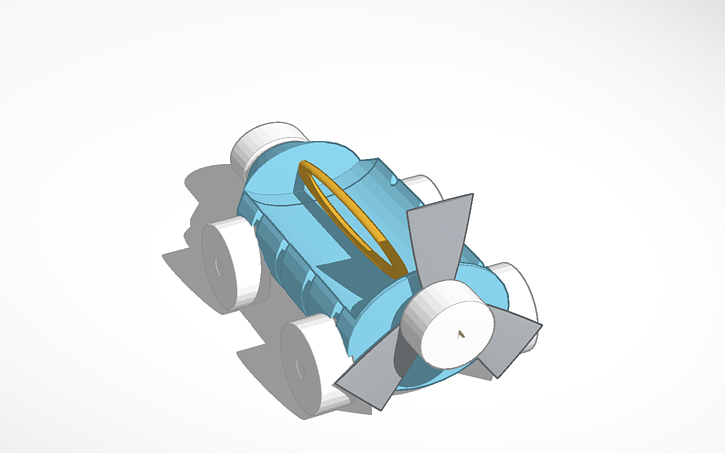 3D design Wind Powered Car - Tinkercad