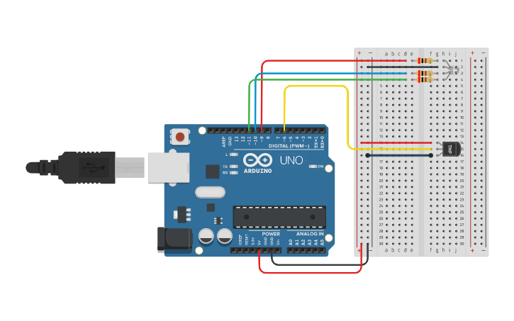 Circuit design Quiz 3 - Tinkercad