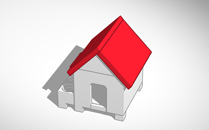 3D design Dog house - Tinkercad