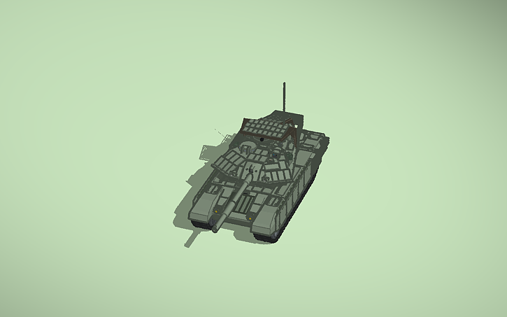 3D design T-90M-KL [TUSK-1] Main Battle Tank With Cope Cage - Tinkercad
