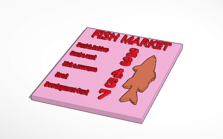 3D design Catan Fish | Tinkercad