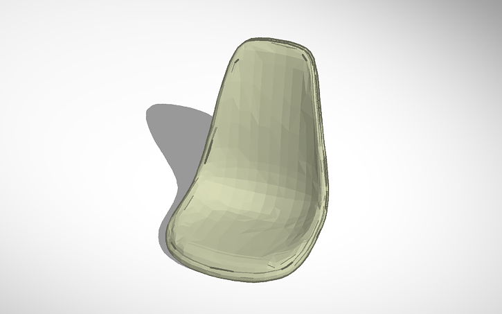 3D design Modern Chair-No Support-1 - Tinkercad