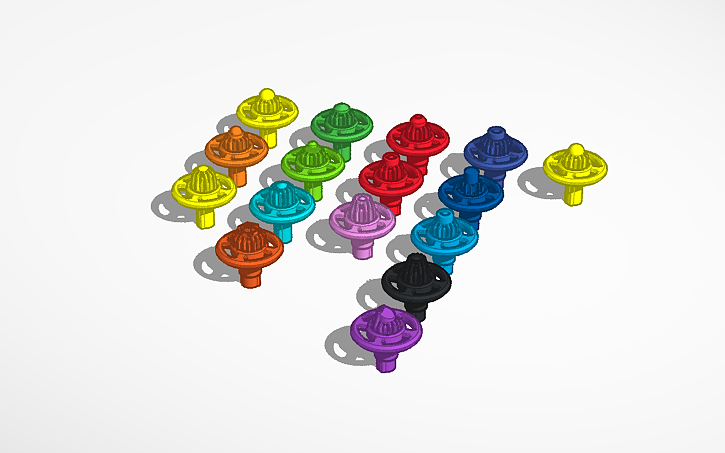 3D design Disc Bits - Tinkercad