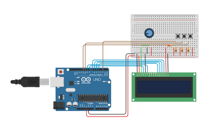 Circuit design Improvement of clock without rtc | Tinkercad
