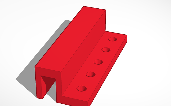 3D design Aquarium side lid holder - Tinkercad