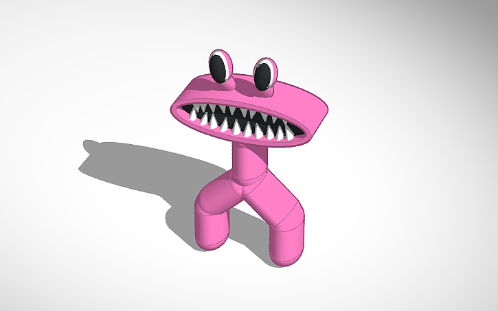3D design Rainbow Friends: Pink - Tinkercad