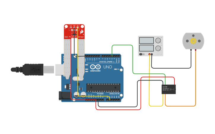 Circuit design Copy of lampu taman otomatis menggunakan sensor LDR ...