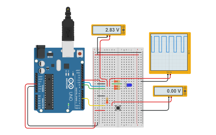 Circuit design PWM | Tinkercad