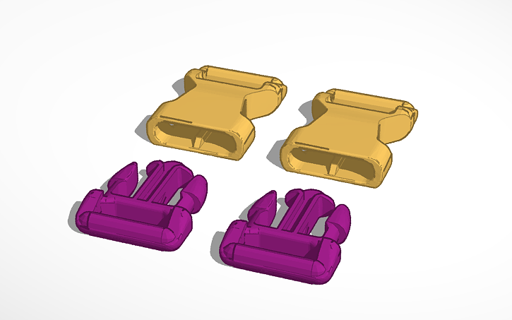3D design buckle - Tinkercad