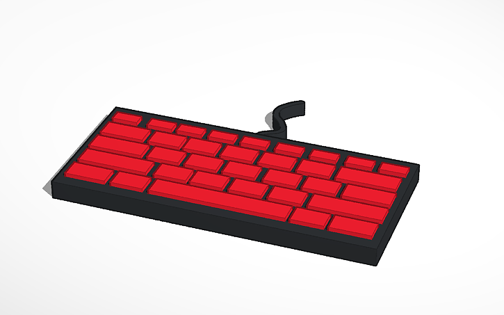 3D design Keyboard - Tinkercad