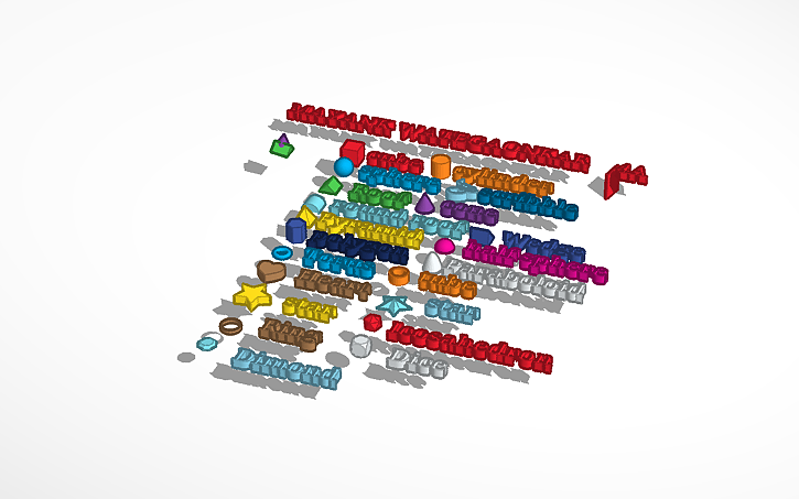 3D design BASIC SHAPES - Tinkercad