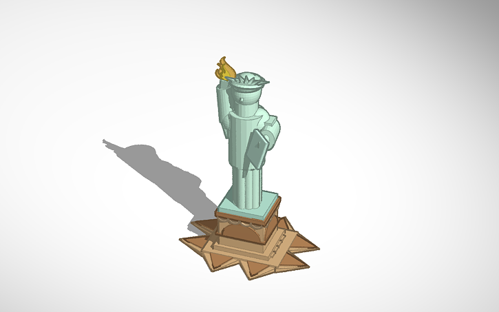 3D design Statue of Liberty - Tinkercad