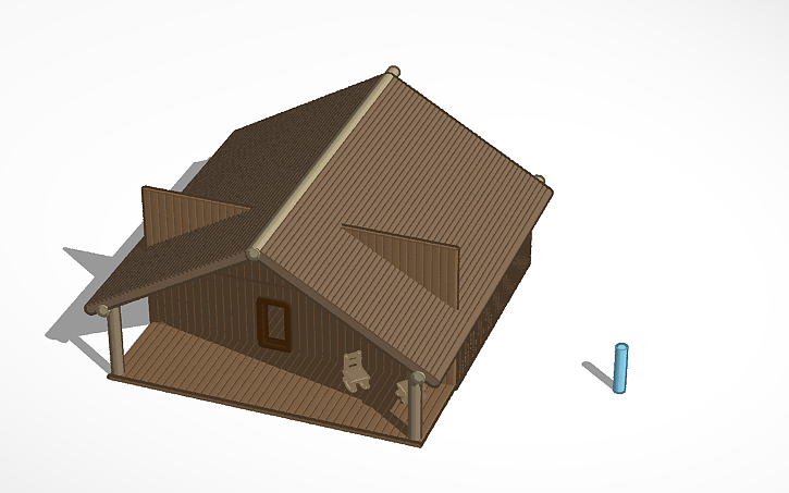3D design Scribble cabin - Tinkercad