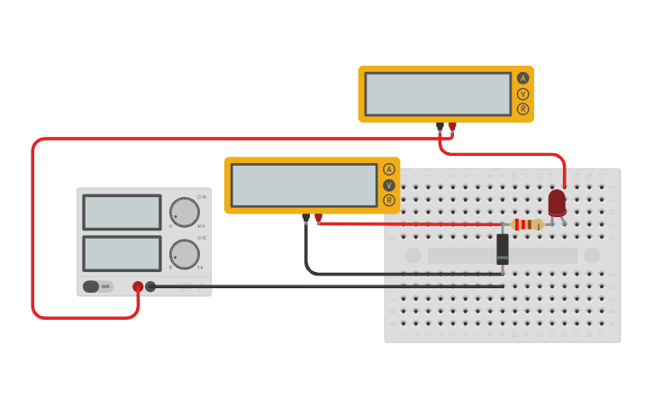 Circuit design Diodo zener (basic operation) - Tinkercad