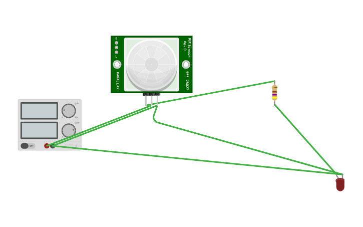 Circuit design Motion Detector Circuit - Tinkercad