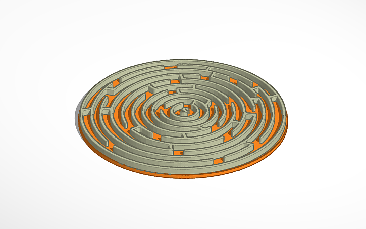 3D design Copy of Maze Ball | Tinkercad