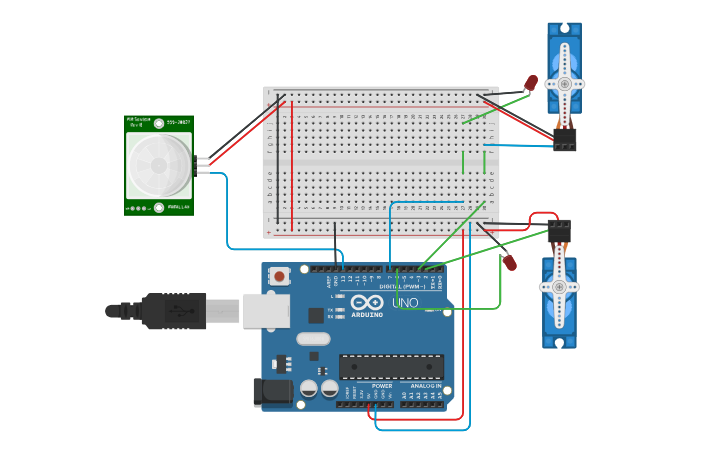 Circuit design iot project - Tinkercad