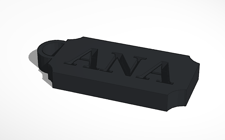 3D design Key Chain - Tinkercad