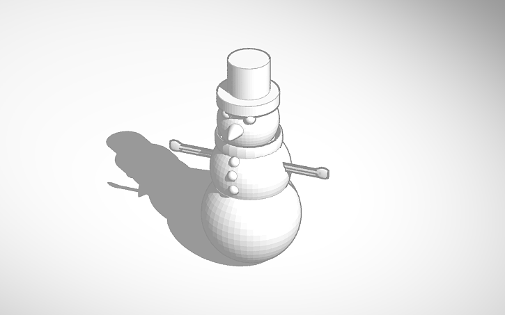 3D design Snowman - Tinkercad