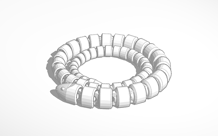 3D design SNAKE - Tinkercad