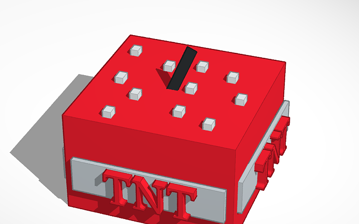 3D design TNT Gigante - Tinkercad
