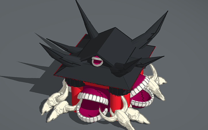 3D design malevolent shrine - Tinkercad