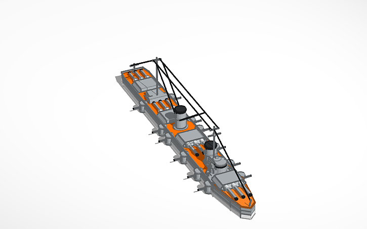 3D design T10| Bulwark Battleship | Tinkercad