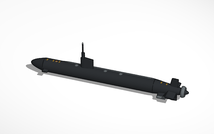 3D design Los Angeles Class 688i Nuclear Powered Attack Submarine ...