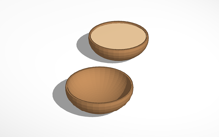 3D design Minecraft Bowl | Tinkercad