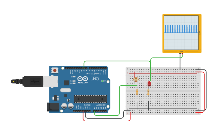 Circuit design PWM complex - Tinkercad