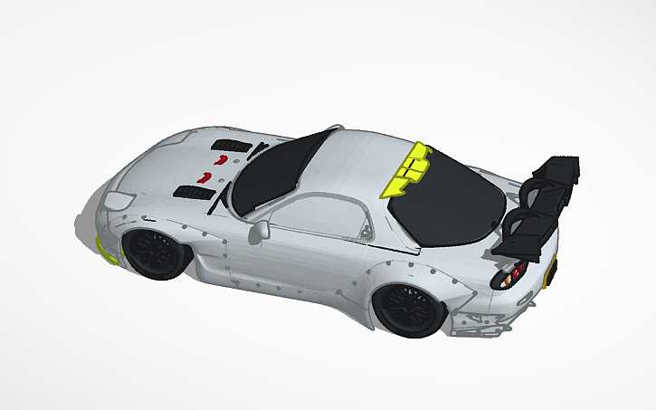 3D design Mazda RX7 FD - Tinkercad