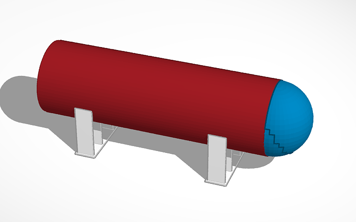 3D design Pressure vessel - Tinkercad