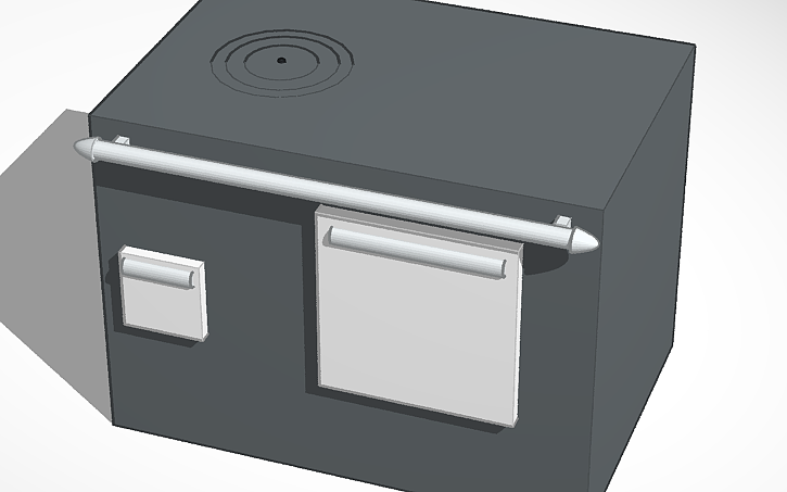 3D design Chapa cocina leña / wood stove kitchen | Tinkercad