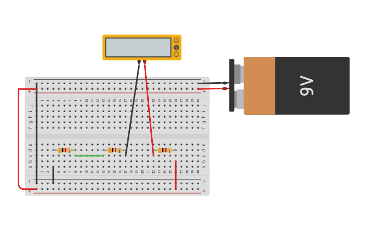 Circuit Design Series Circuit Different Resistance Tinkercad