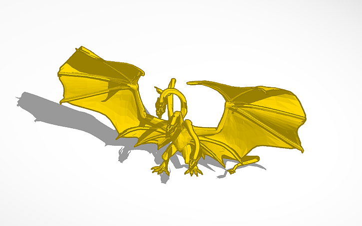 3D design King Ghidorah - Tinkercad