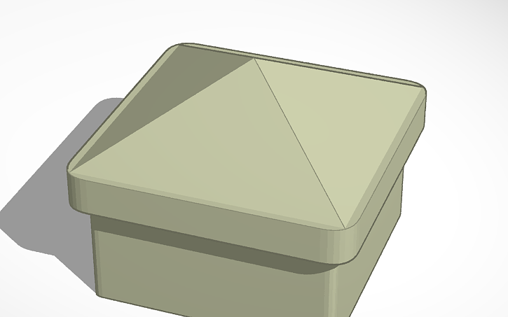 3D design Recumbent Tube End Cap - Tinkercad
