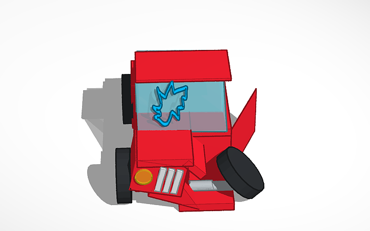 3d Design Crashed Car Made Entirirly By Basic Shapes Tinkercad 