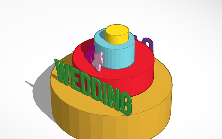 3d Design Wedding Cake Tinkercad
