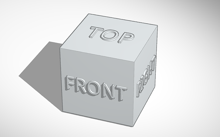 3d Design View Cube Tinkercad