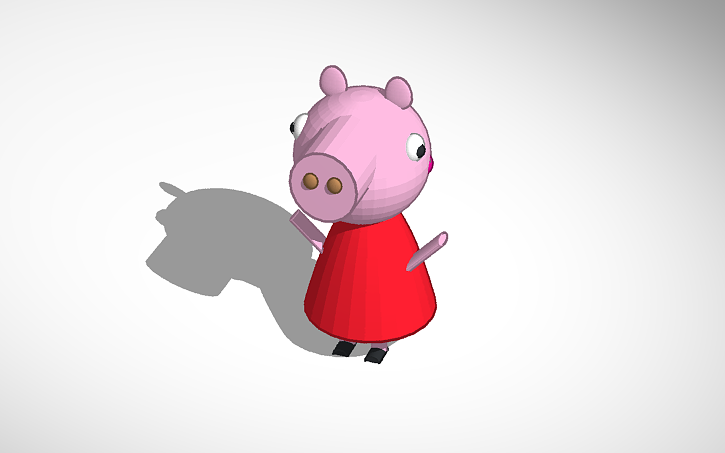 3D design peppa pig - Tinkercad