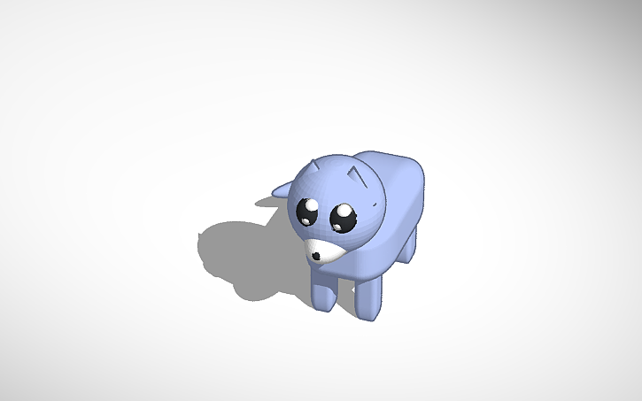 3D design Cute kitty | Tinkercad