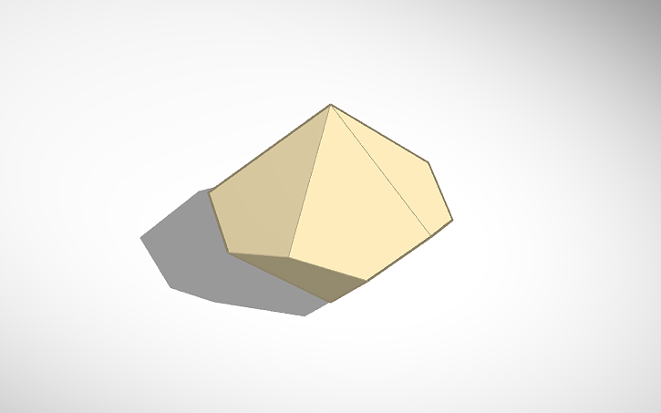 3D design Blank D10 (pentagonal trapezohedron) - Tinkercad