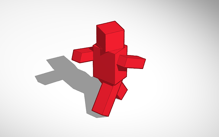 3D design Minecraft Player Model | Tinkercad